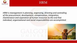 Evolution of HRM | PPTX