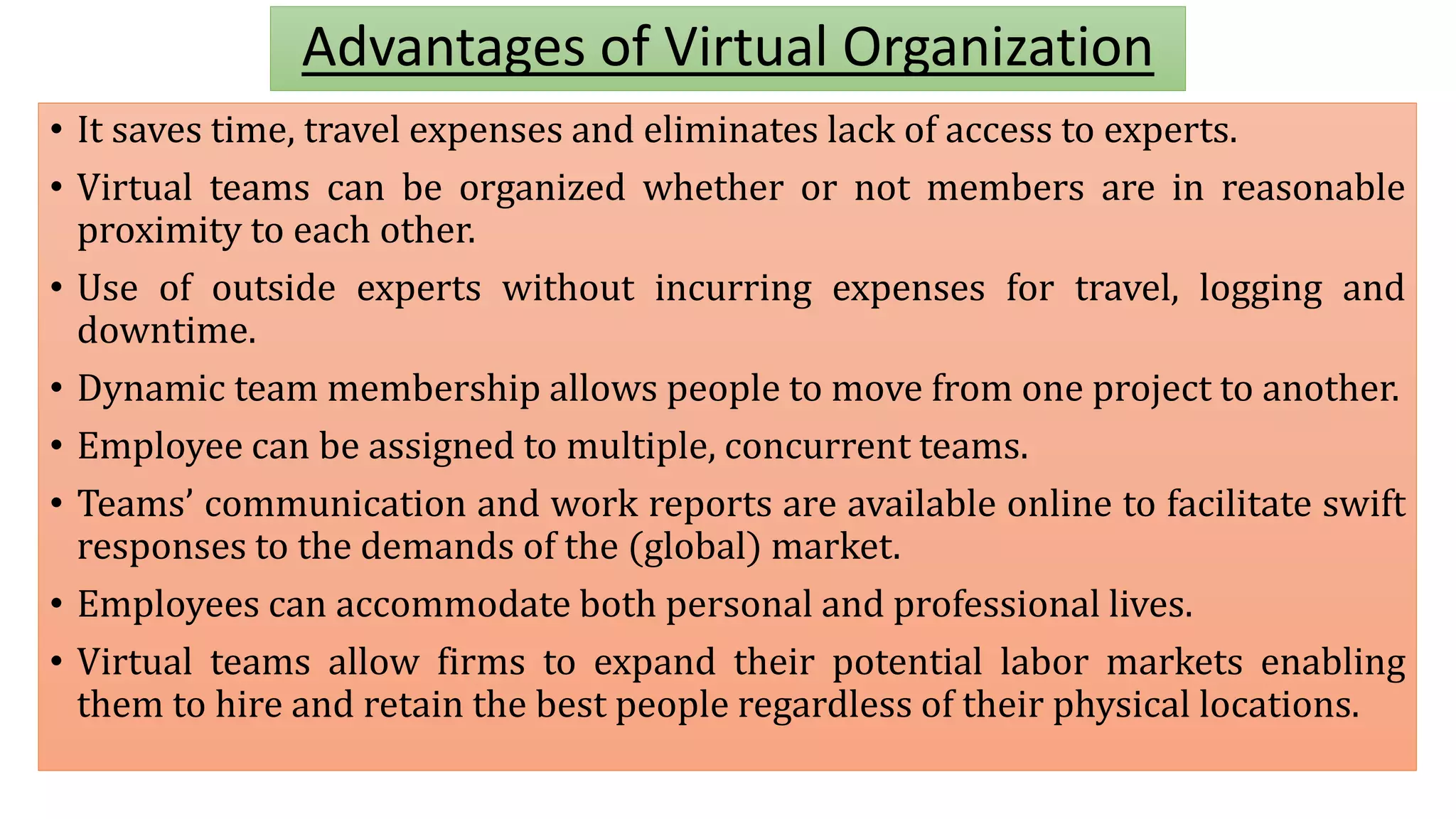 virtual organisation | PPT