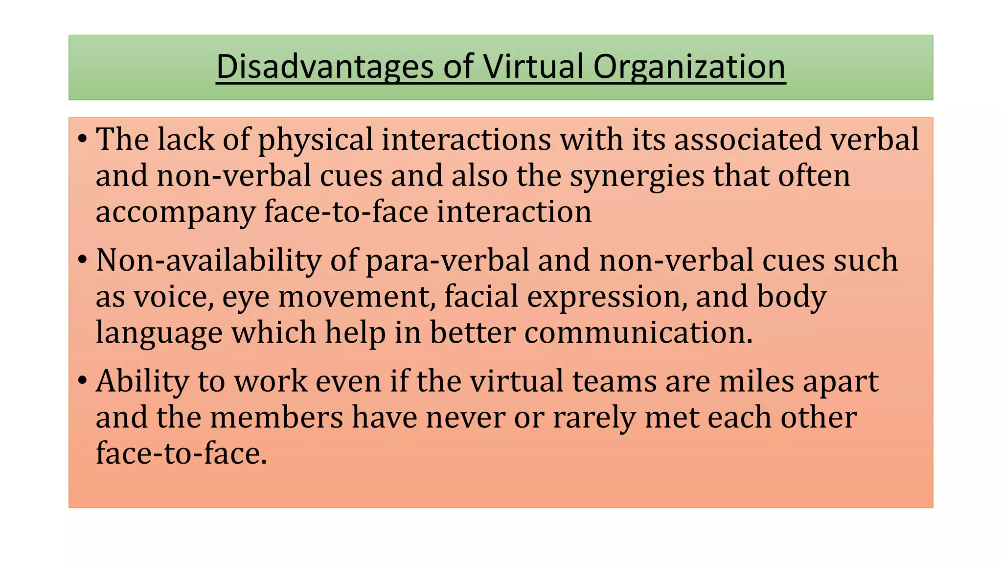 virtual organisation | PPTX