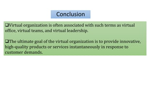 virtual organisation | PPTX