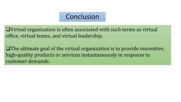 virtual organisation | PPTX