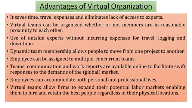 virtual organisation | PPTX