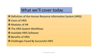 HRM 6-Human Resource Information System | PPTX