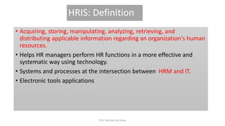 HRM 6-Human Resource Information System | PPTX