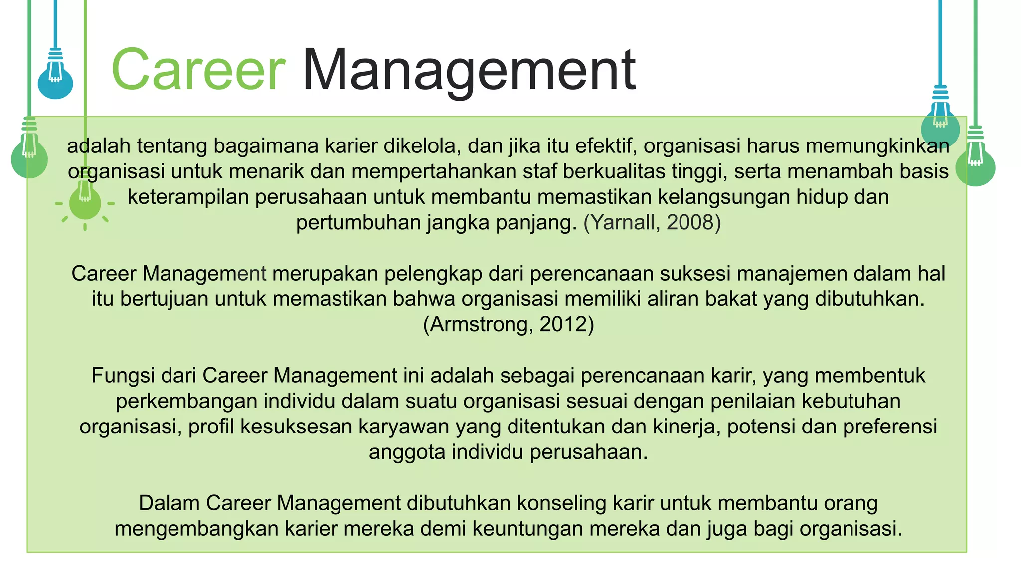 Human Resource Management - Career Management | PPT