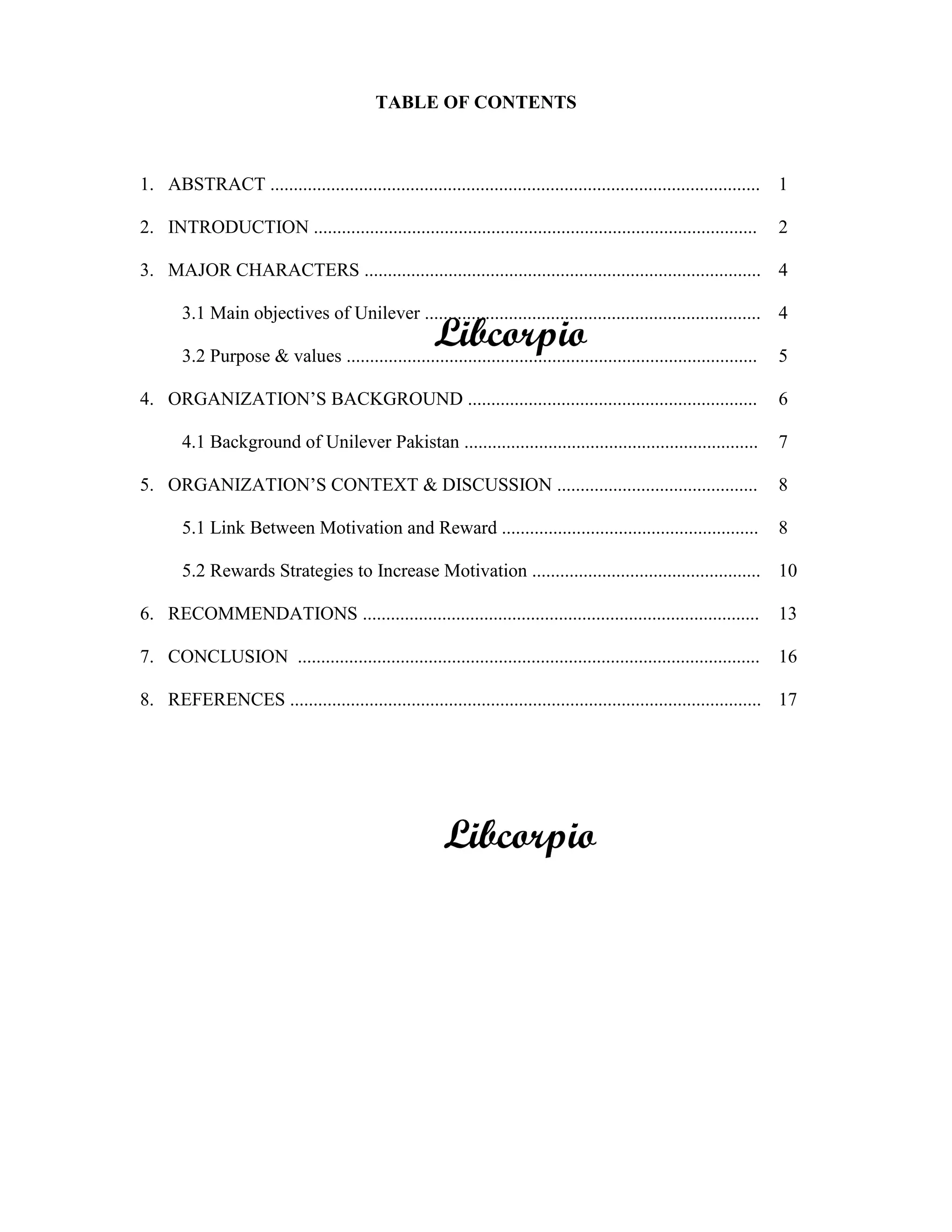 UNILEVER PAKISTAN: ‎MOTIVATION FOR ‎HUMAN RESOURCES (CASE STUDY) | PDF