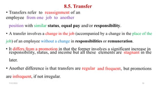 HRM-Chap-9 Promotion Transfer Separation | PPTX