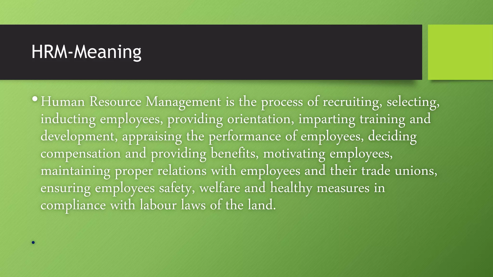 HUMAN RESOURCE MANAGEMENT(INTRODUCTION)-CM512Q/SJCTNC/ | PPTX | Human ...