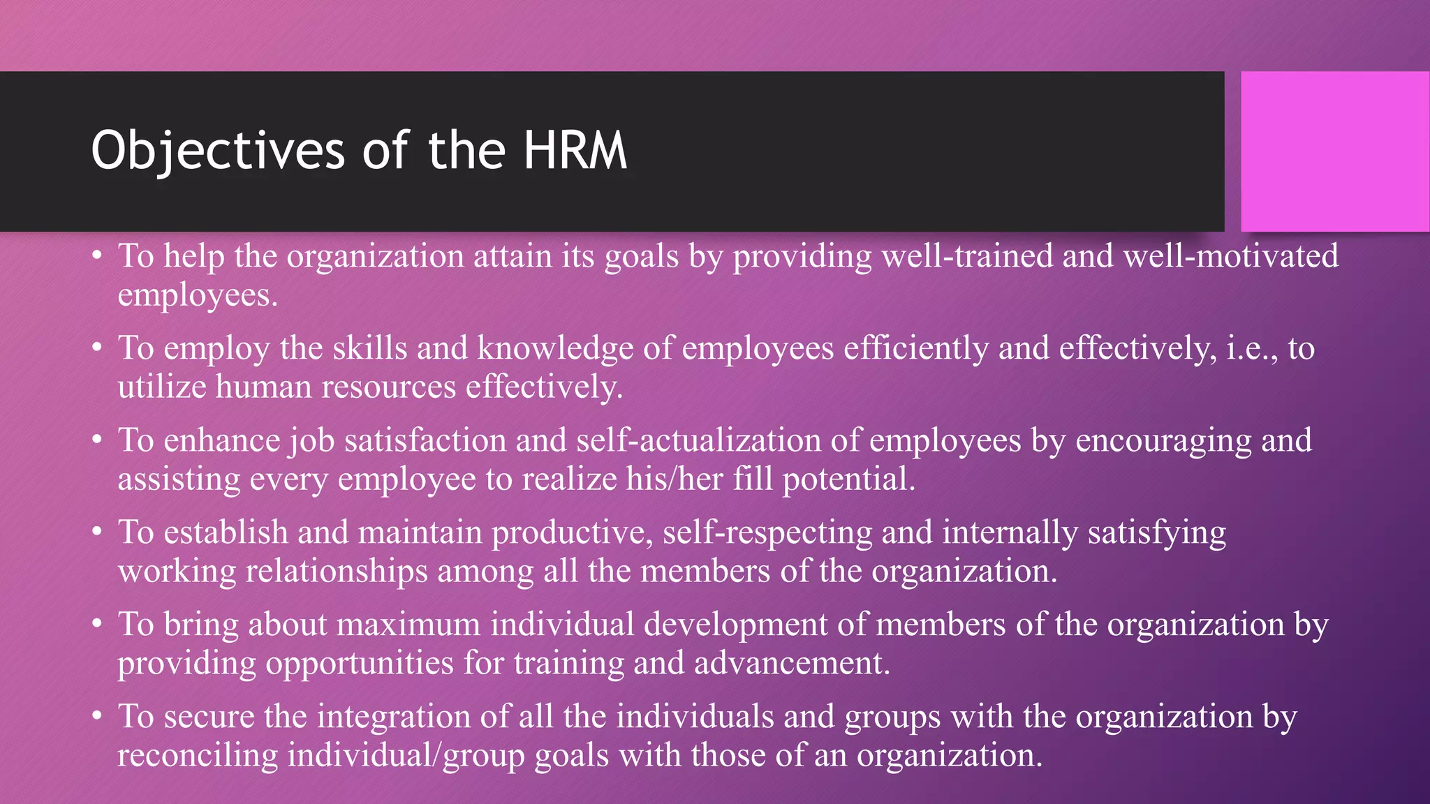 HUMAN RESOURCE MANAGEMENT(INTRODUCTION)-CM512Q/SJCTNC/ | PPTX | Human ...