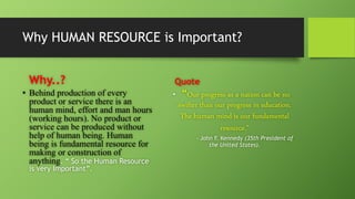 HUMAN RESOURCE MANAGEMENT(INTRODUCTION)-CM512Q/SJCTNC/ | PPTX | Human ...