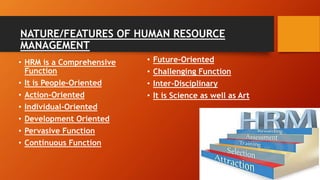 HUMAN RESOURCE MANAGEMENT(INTRODUCTION)-CM512Q/SJCTNC/ | PPTX | Human ...