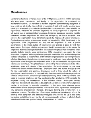 Human Resource Management Theories VS Reality at Unilever Bangladesh | DOCX