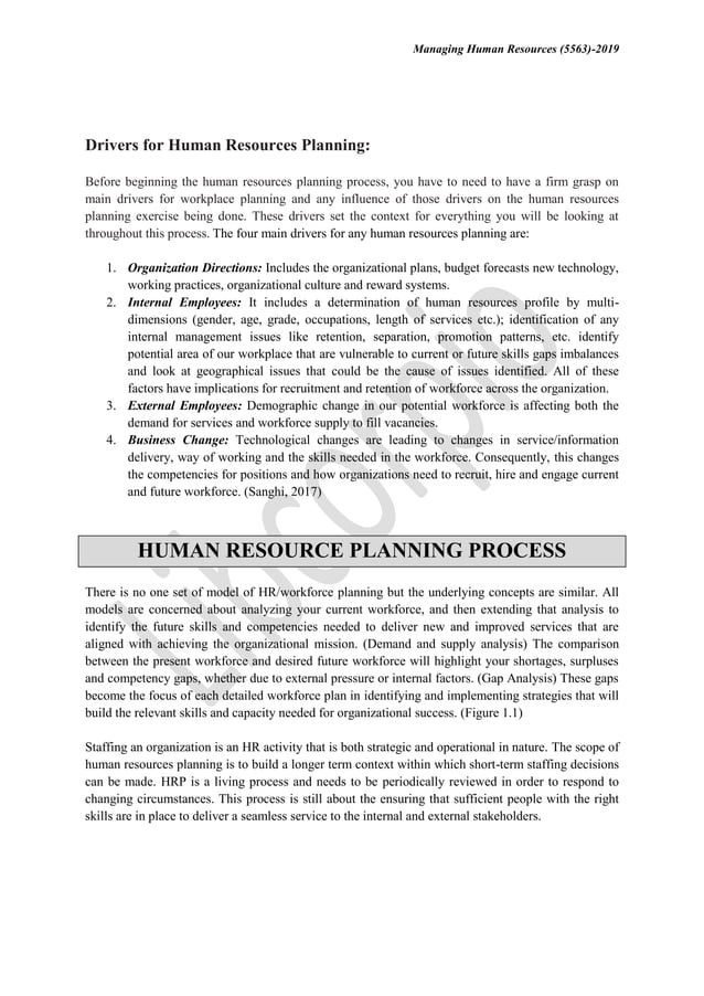 HUMAN RESOURCE ‎PLANNING | PDF | Human Resources | Business