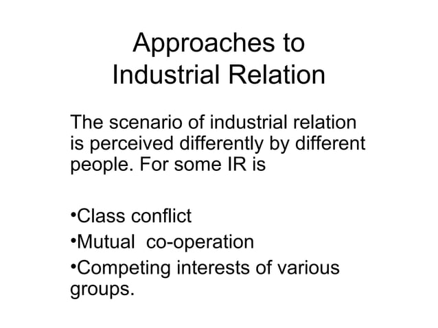 Hrm industrial-relations | PPT
