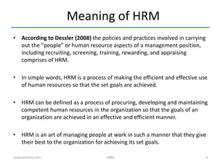 Introduction to Human Resource Management | PDF