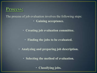 Hrm job evaluation | PPTX