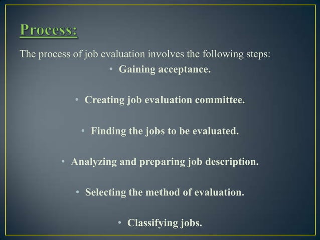 Hrm job evaluation | PPTX