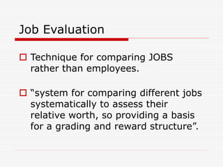 HRM-Job Evaluation.ppt