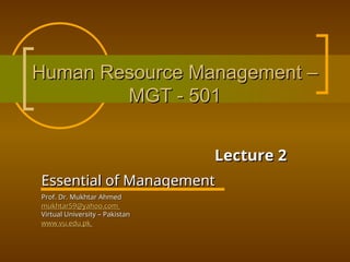 HRM-Lec-2-.ppt Human Resource Management Human Resource Management ...