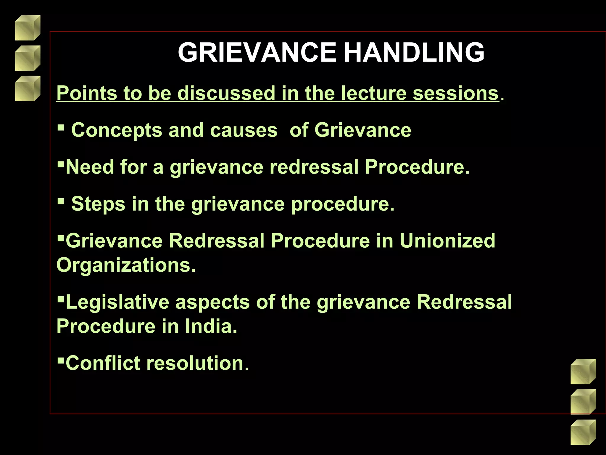Hrm module iv- Grievance procedure | PPT | Business | Business and Finance