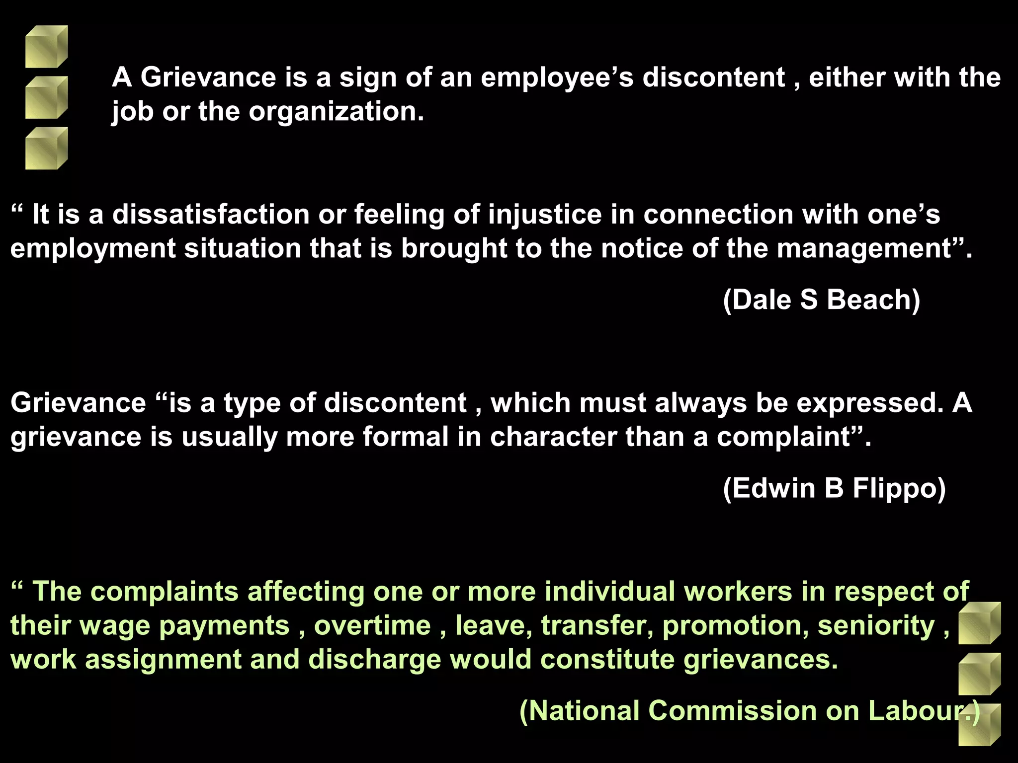 Hrm module iv-grievance procedure | PPT