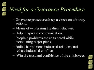 Hrm module iv-grievance procedure | PPT