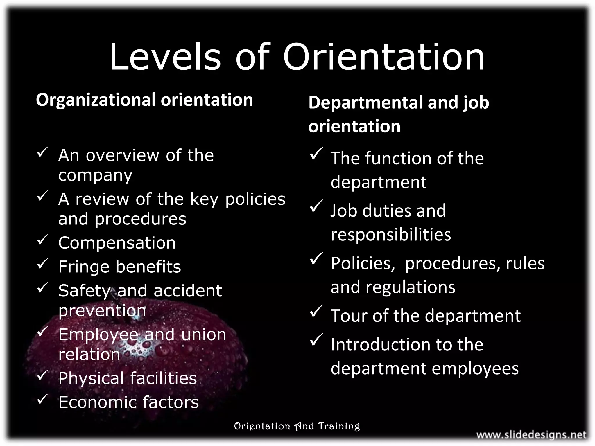 Hrm orientation and training by dessler garry | PPT