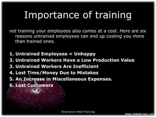 Hrm orientation and training by dessler garry | PPT