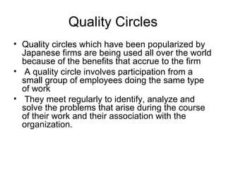 Hrm Quality Circles Tqm | PPT