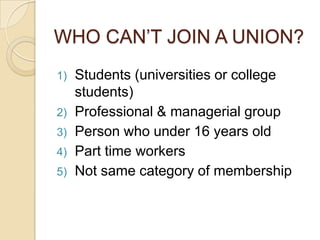 Hrm trade union | PPTX