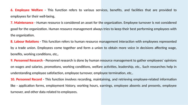 HRM- Meaning of human resource management, definition, importance of ...