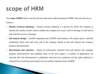 HRM Unit 1 | PPTX