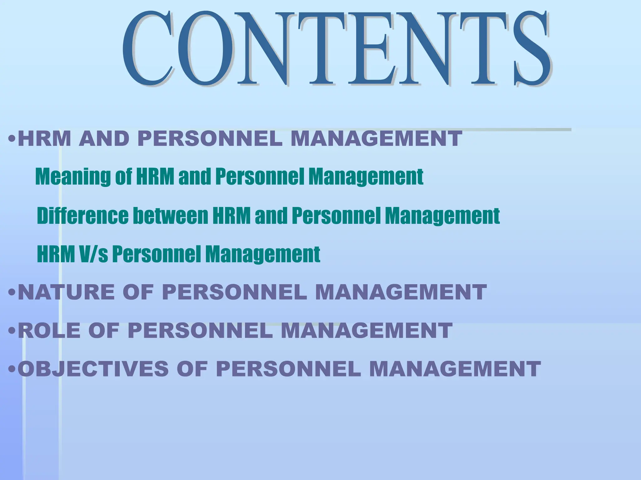 hrm-vs-personnel management process-mgt.ppt
