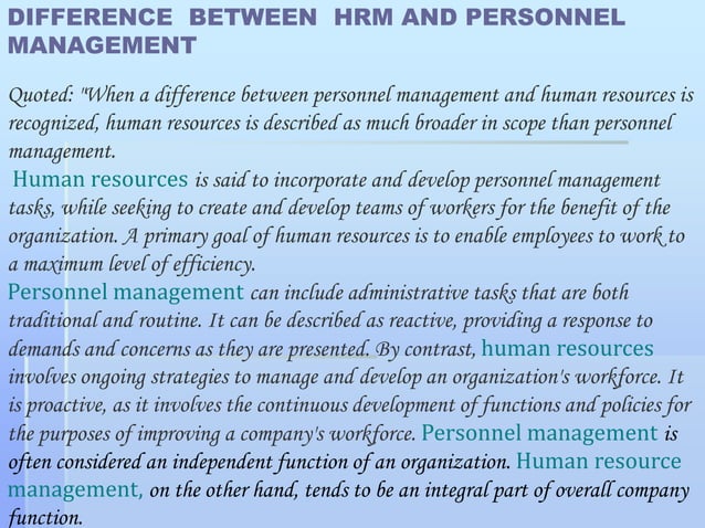 hrm-vs-personnel management process-mgt.ppt