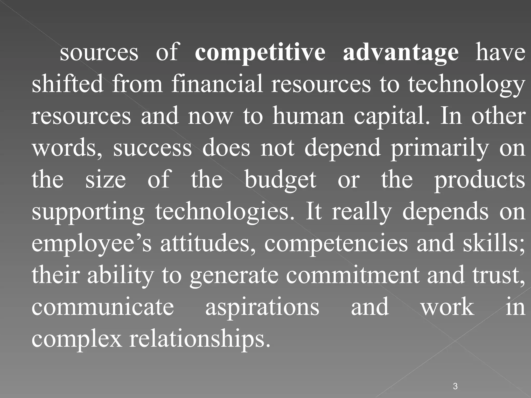Human Resource Management ( competitive advantage) | PPT