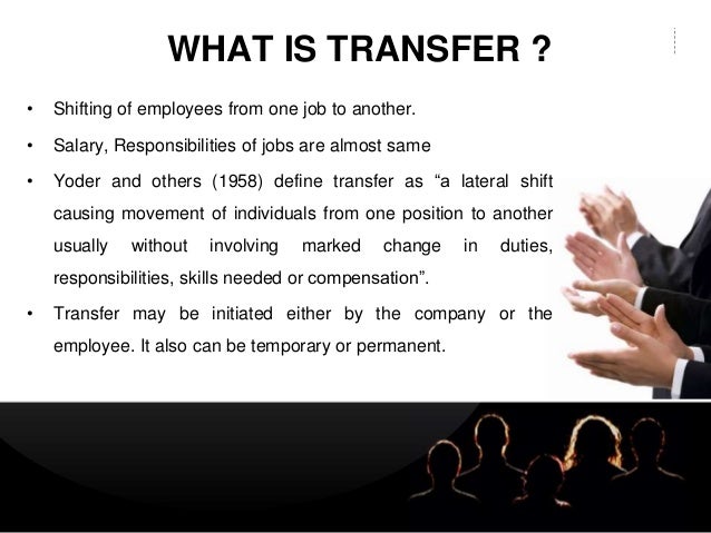 Transfer types and policies