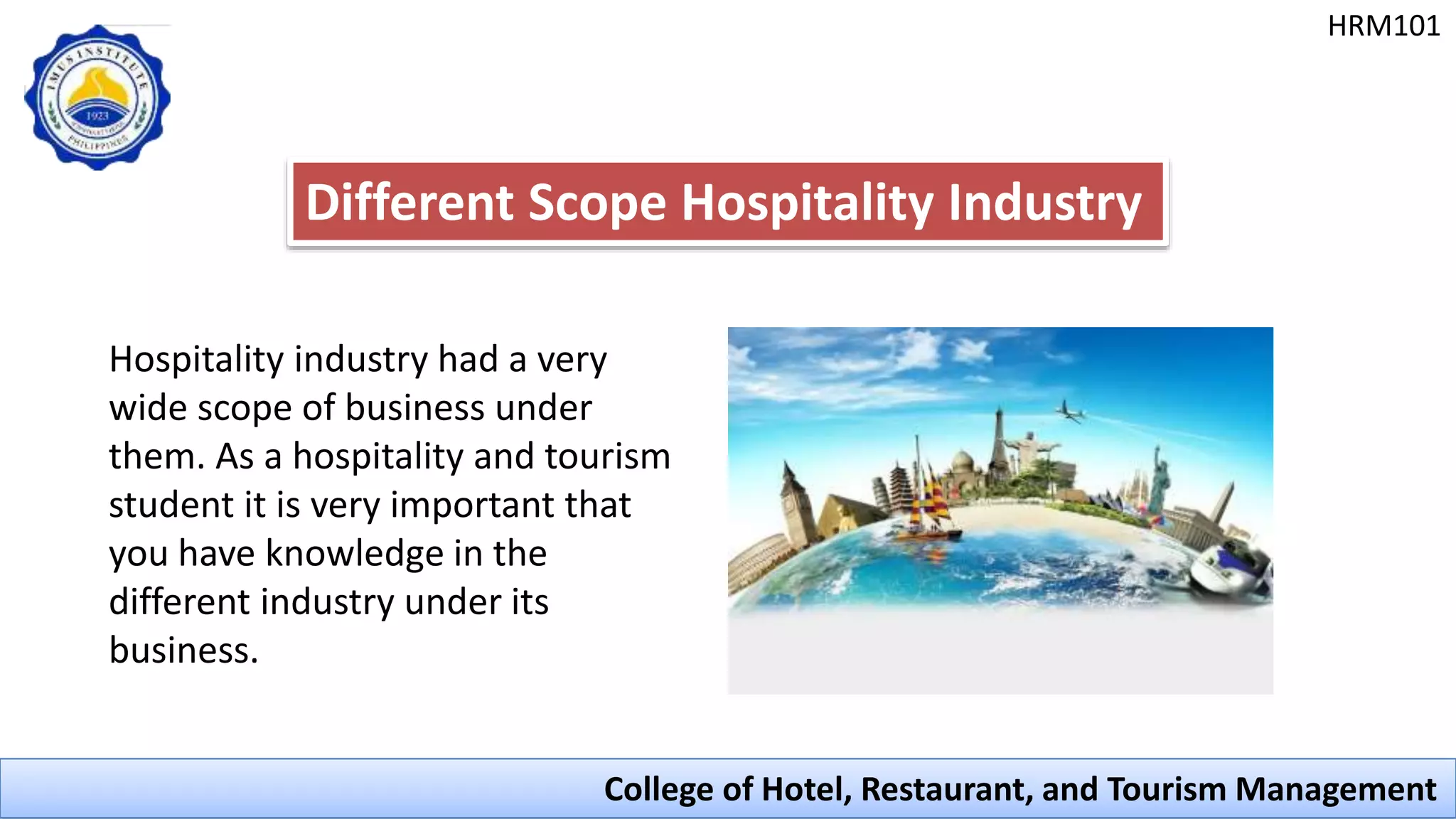 Hospitality Organizational Management: Introduction | PPTX