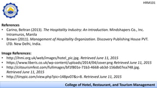 Hospitality Organizational Management: Introduction | PPTX