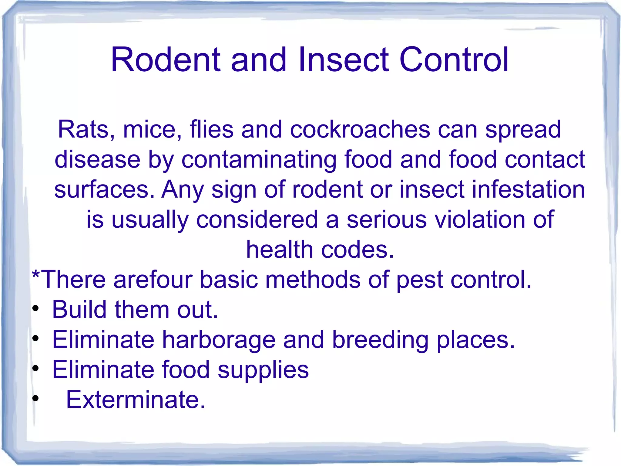 KEEPING FOOD SAFE IN STORAGE | PPT