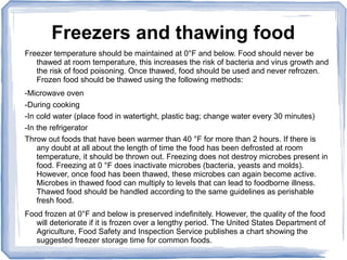 KEEPING FOOD SAFE IN STORAGE | PPT