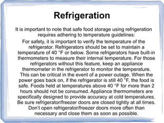 KEEPING FOOD SAFE IN STORAGE | PPT