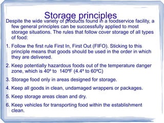 KEEPING FOOD SAFE IN STORAGE | PPT