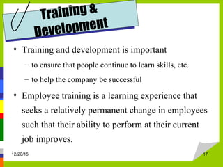 Hrm 1st day training slides | PPT