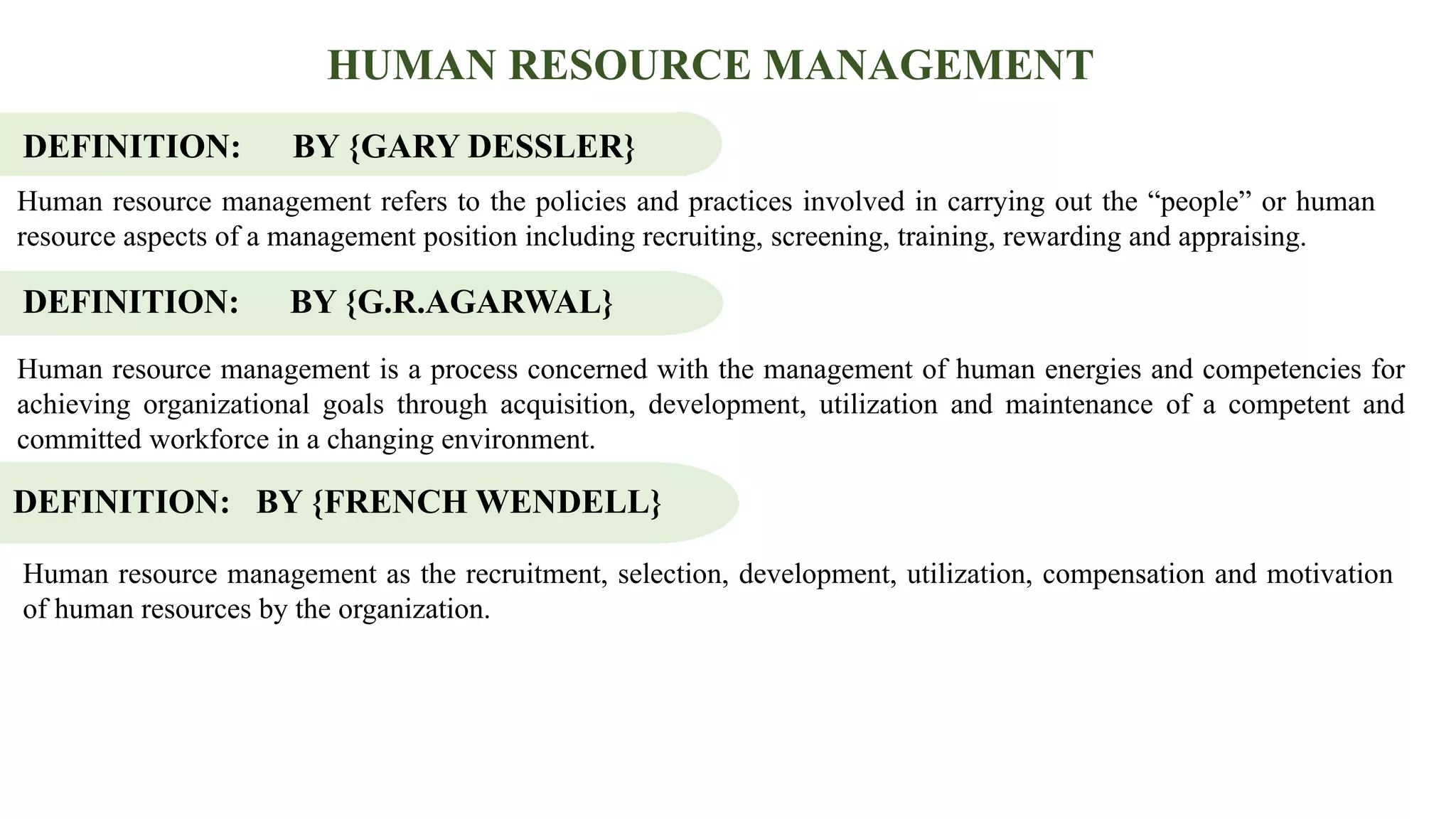 HUMAN RESOURCE MANAGEMENT | PPT