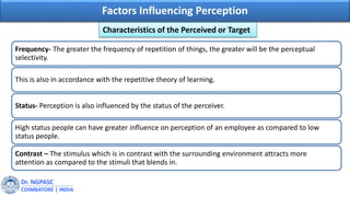Perception and Factor Influencing perception | PPT | Science