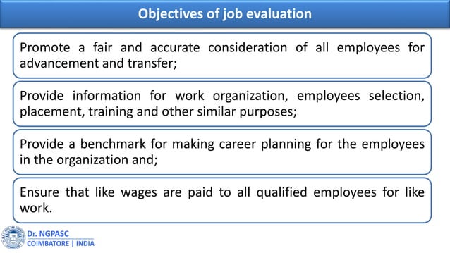 Job evaluation and merit rating | PPT