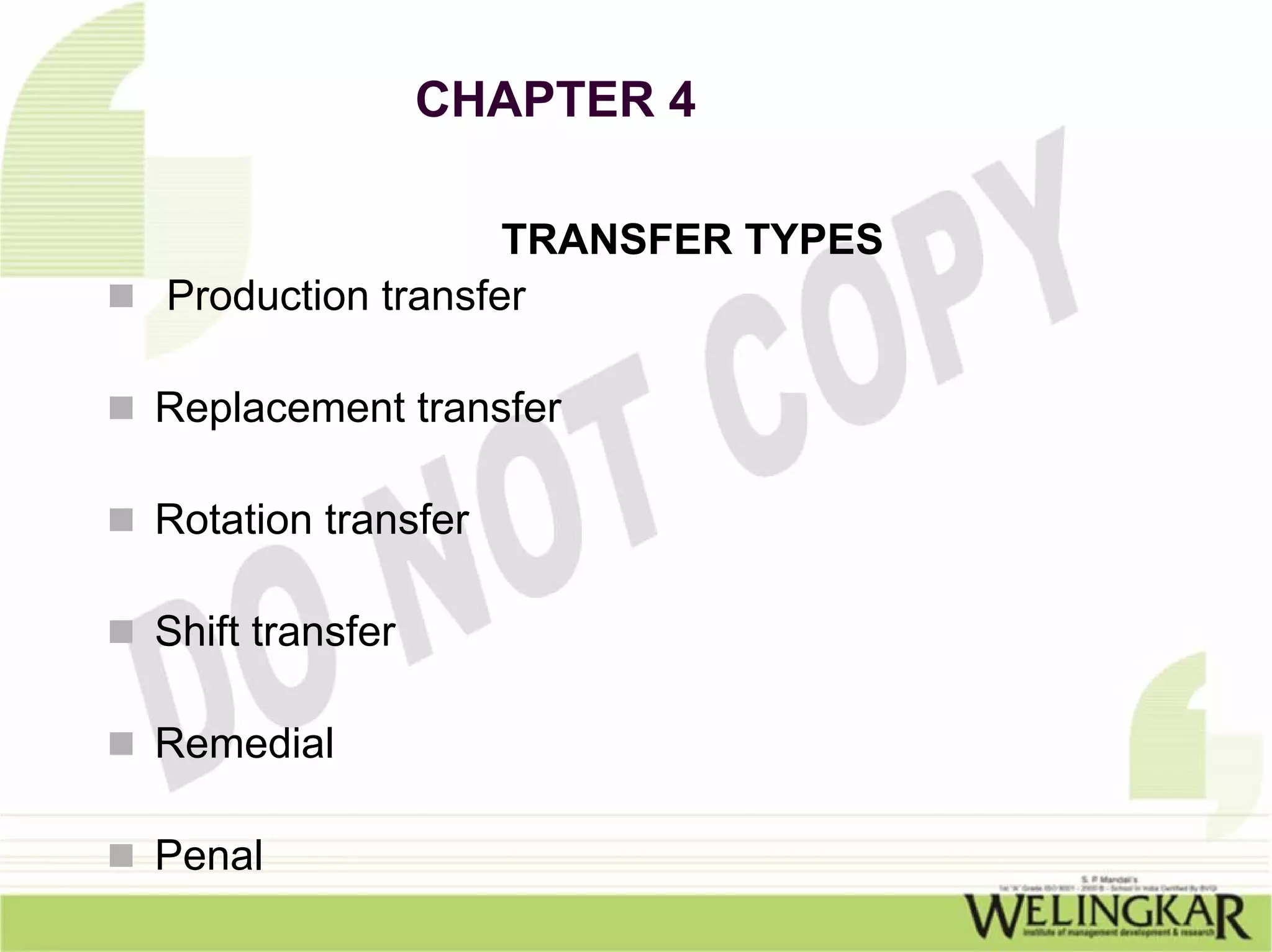 Transfer, Promotions and Demotions | PDF