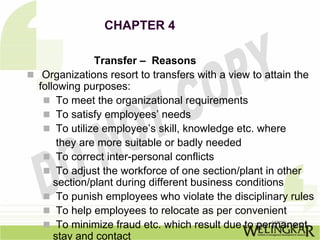 Transfer, Promotions and Demotions | PDF