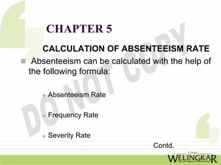 Absenteeism and Labor Turnover | PDF | Careers