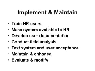 Human Resources Information System | PPT